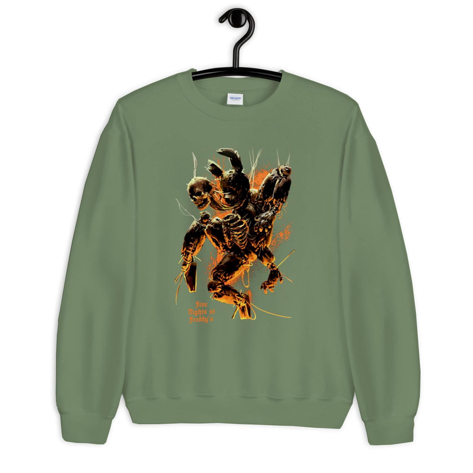 Creepy Animatronic Horror Style Jumbo Graphic T-Shirt for Fans of Scary ...