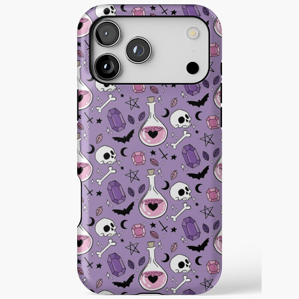 Creepy Bats Potion Bottles and Bones Witch Pattern Case for iPhone 11 ...