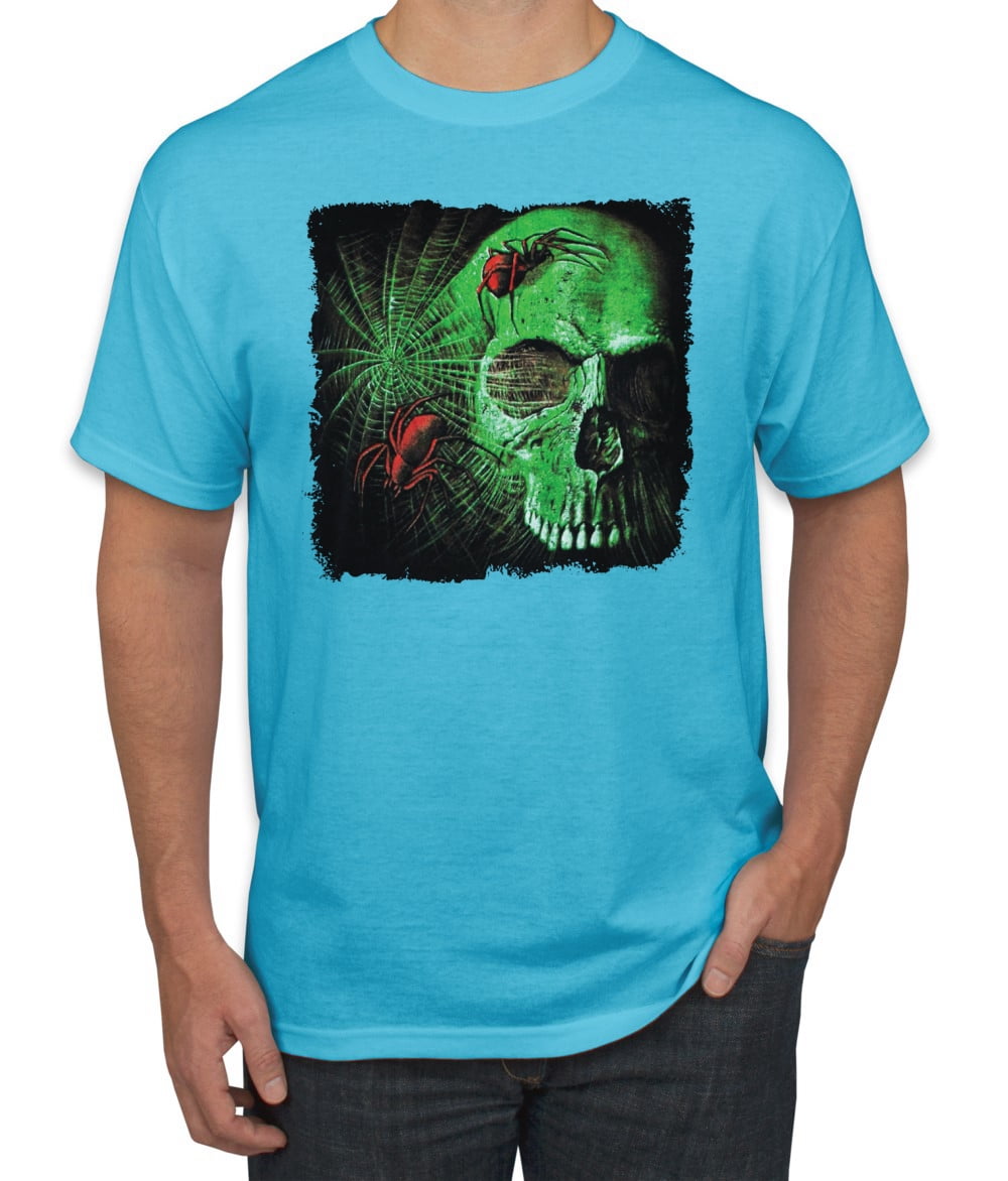 Creepy Bug Insect Skeleton Skull Face Fashion Graphic T-Shirt, Light ...