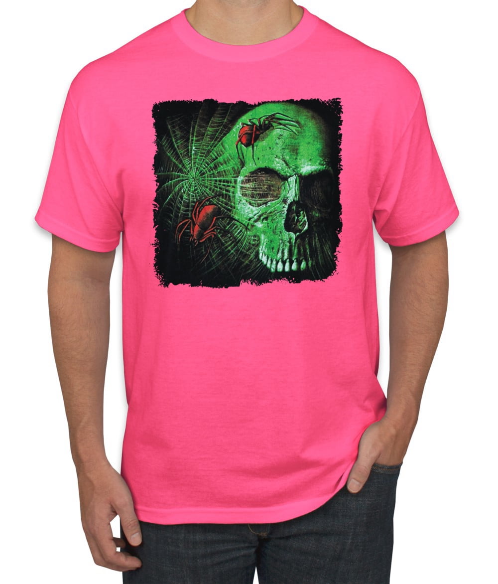 Creepy Bug Insect Skeleton Skull Face Fashion Graphic T-Shirt, Neon ...
