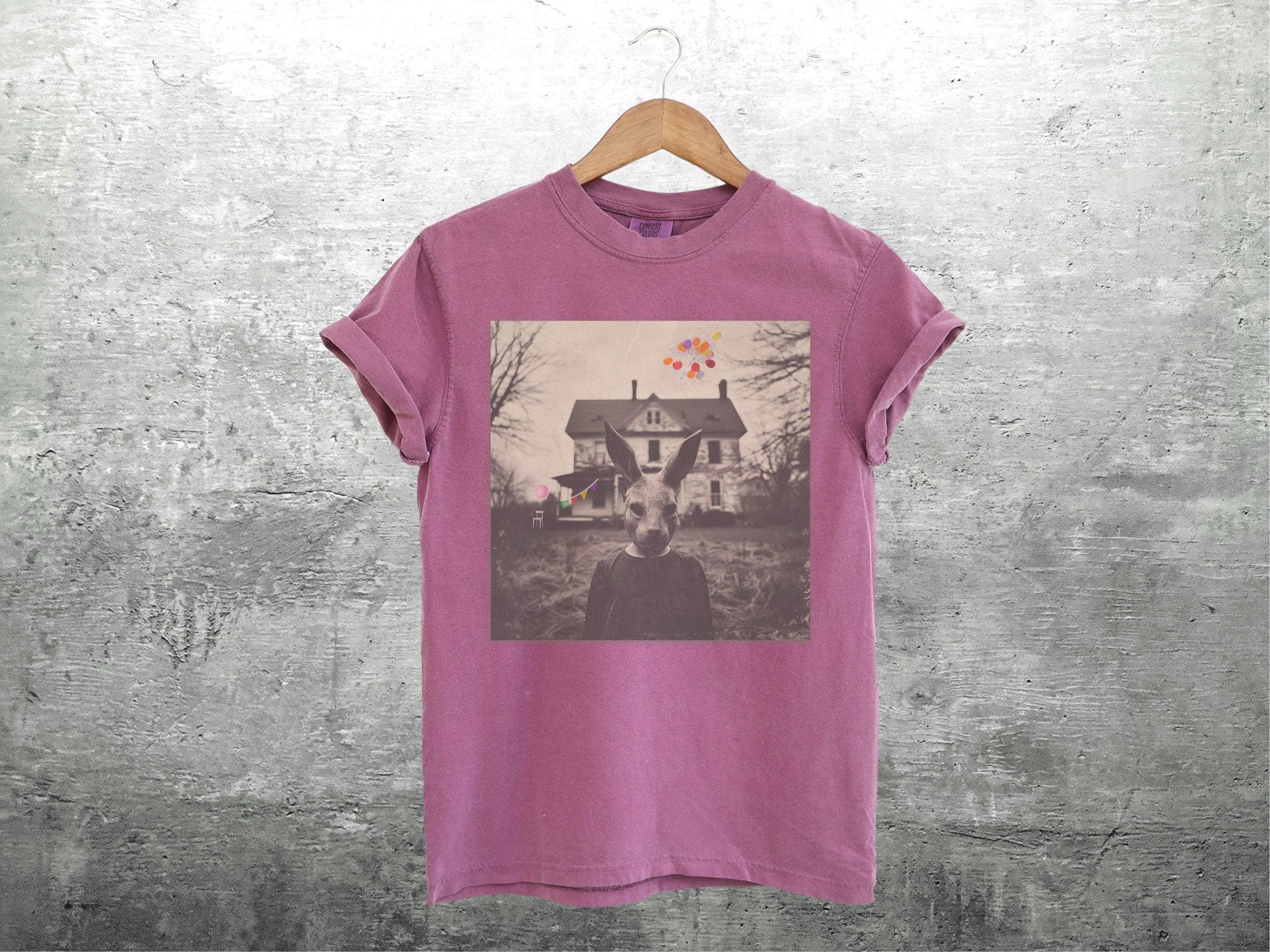 Creepy Bunny Shirt, Spooky Season Shirt, Goth Shirt, Horror Film ...