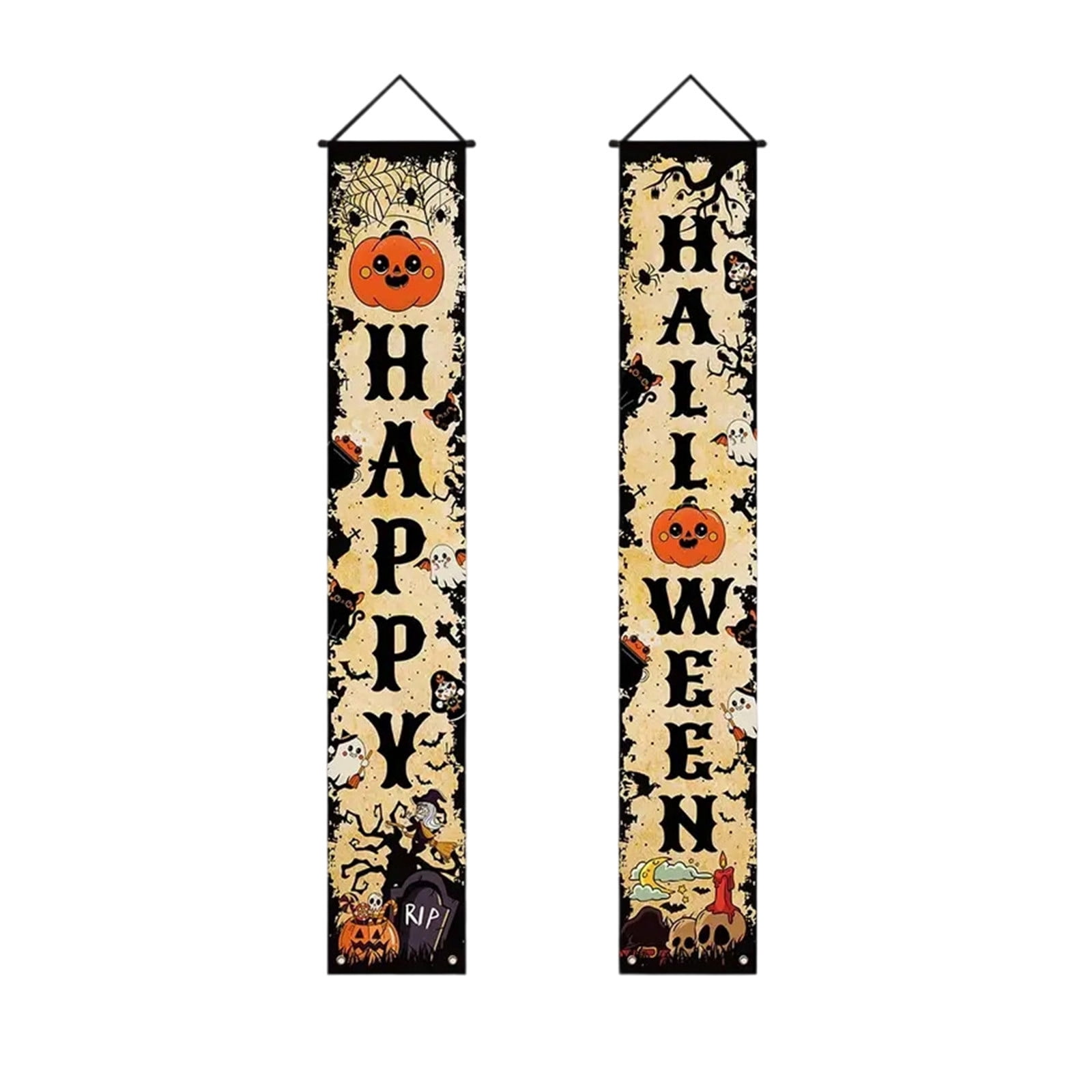 Creepy Carnival Decorations Halloween Couplet Party Door Curtain ...