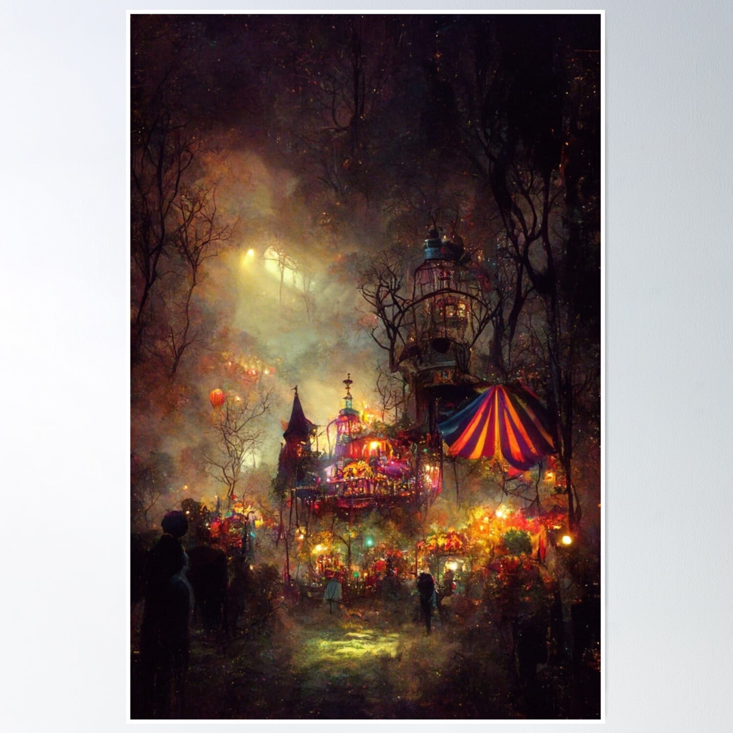 Creepy Carnival | Nightmare Poster Wall Art, Modern Wall Decor, 16x24 ...