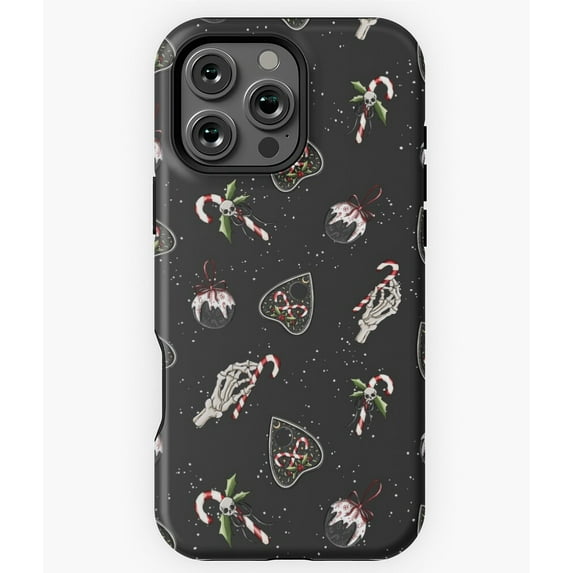 Creepy Christmas Candy Canes Creepy Phone Case for iPhone 16 15 14 13 ...