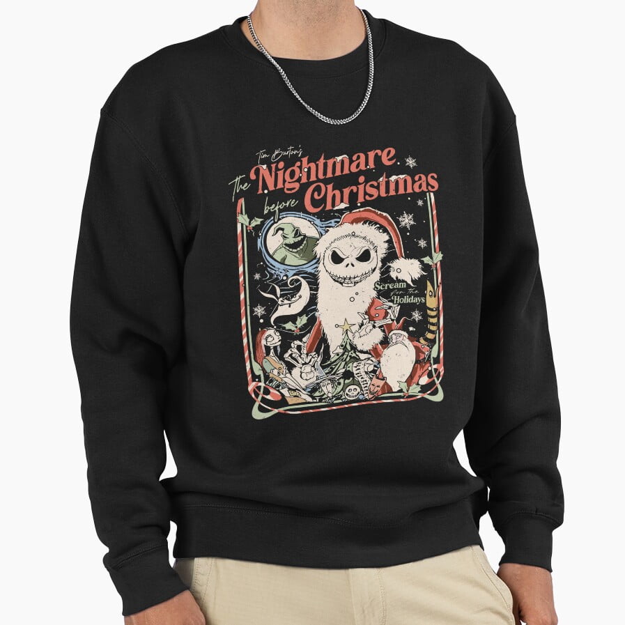 Creepy Christmas Night Xmas Retro Vintage Funny Graphic Aesthetic ...