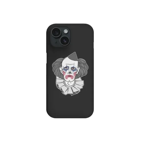 Creepy Clown Scary Horror Circus Evil Phone Case for iPhone 16 15 14 13 ...