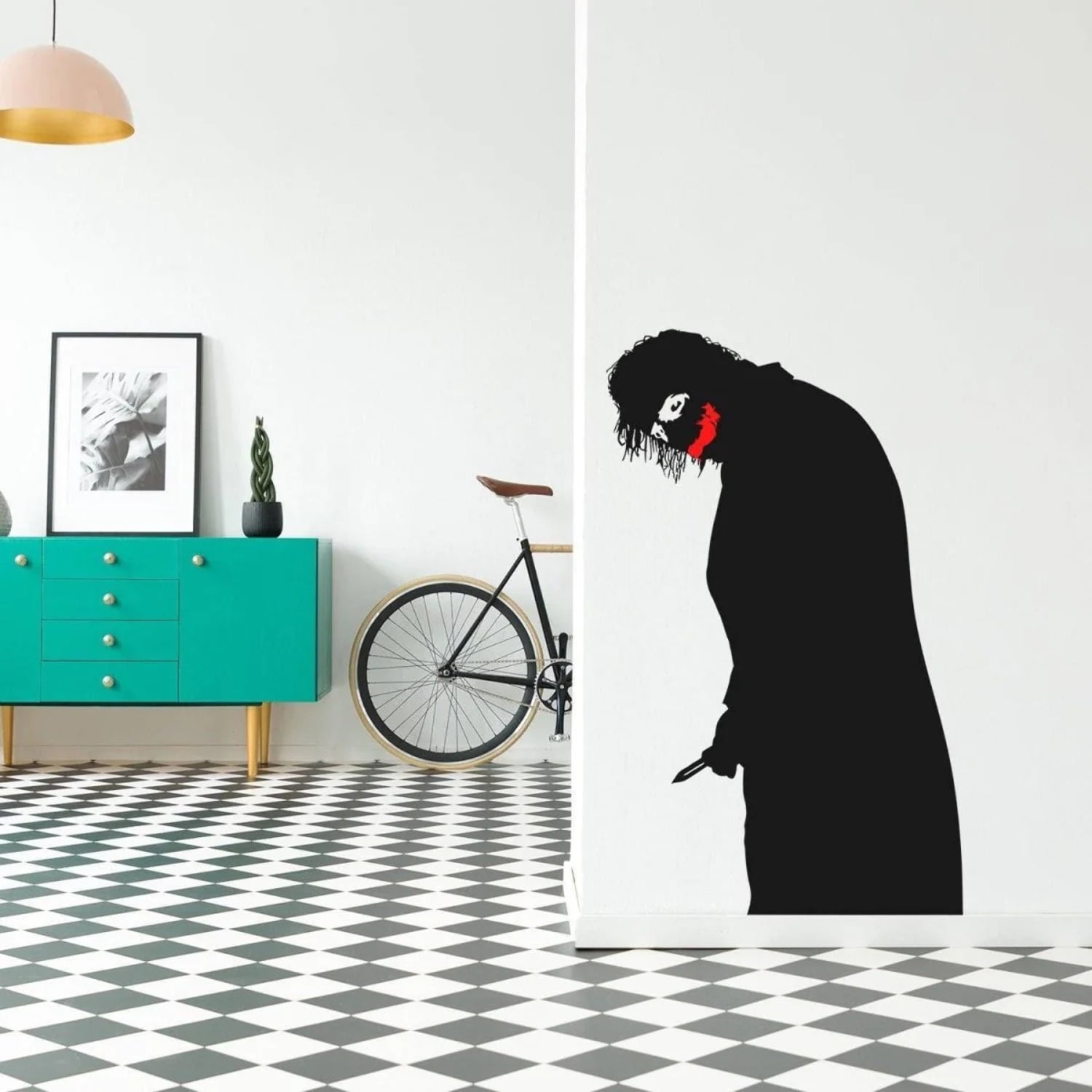 Creepy Clown Vinyl Decal - Menacing Smile Wall Sticker Decoration ...