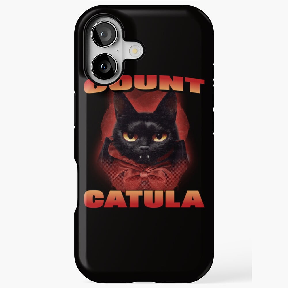 Creepy Count Catula Vampire Cat Compatible Phone Case for iPhone 11–17 ...