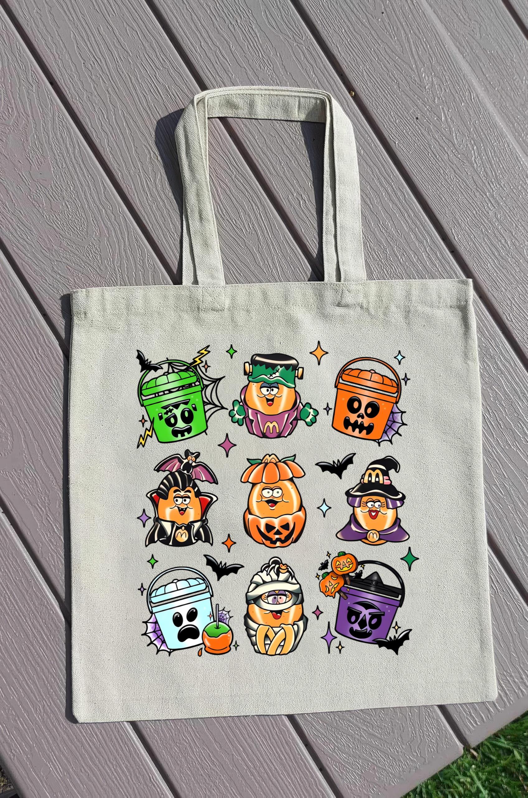 Creepy Crunchy Snack Bucket Bag – Funny Halloween Chicken Treat Graphic ...