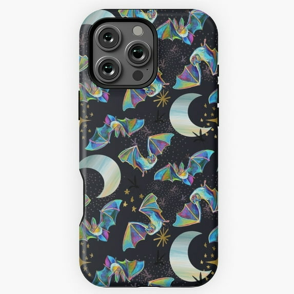 Creepy Cute Bat Buffet Pattern iPhone Case 17 16 15 14 13 12 11 Pro Max ...