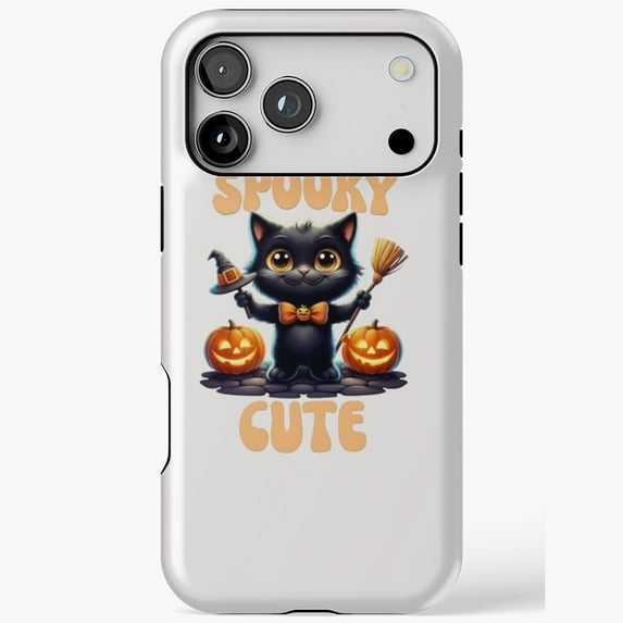 Creepy Cute Black Cat Witch Hat Jack O Lantern Kawaii Phone Case for ...