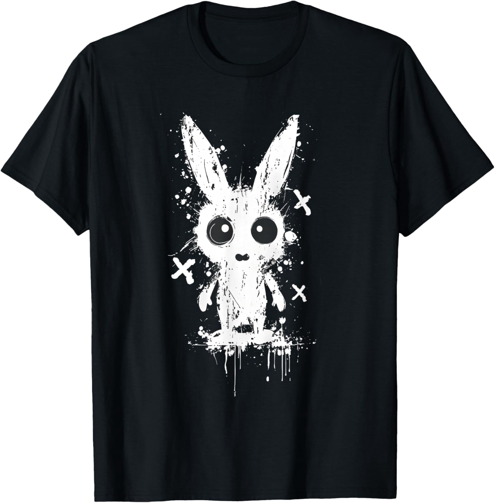 Creepy Cute Bunny Rabbit Alt Goth Grunge Horror Aesthetic T-Shirt All ...