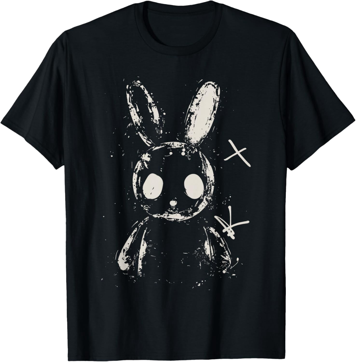 Creepy Cute Bunny Rabbit Alt Goth Grunge Horror Aesthetic T-Shirt ...