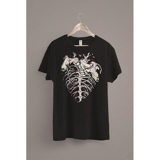 Creepy Cute Rib Cage T-Shirt | Pastel Goth Skeleton Punk Shirt | Witch ...