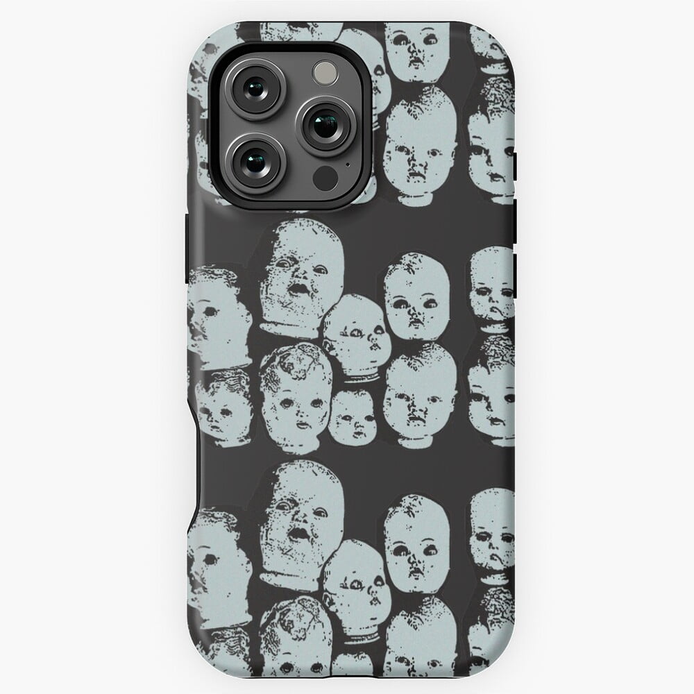 Creepy Dolls Head Goth Punk Horror Phone Case for iPhone 16 15 14 13 12 ...