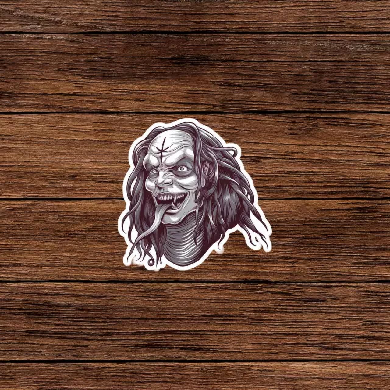 Creepy Evil Clown Sticker - Horrifying Monster Artwork For Horror ...