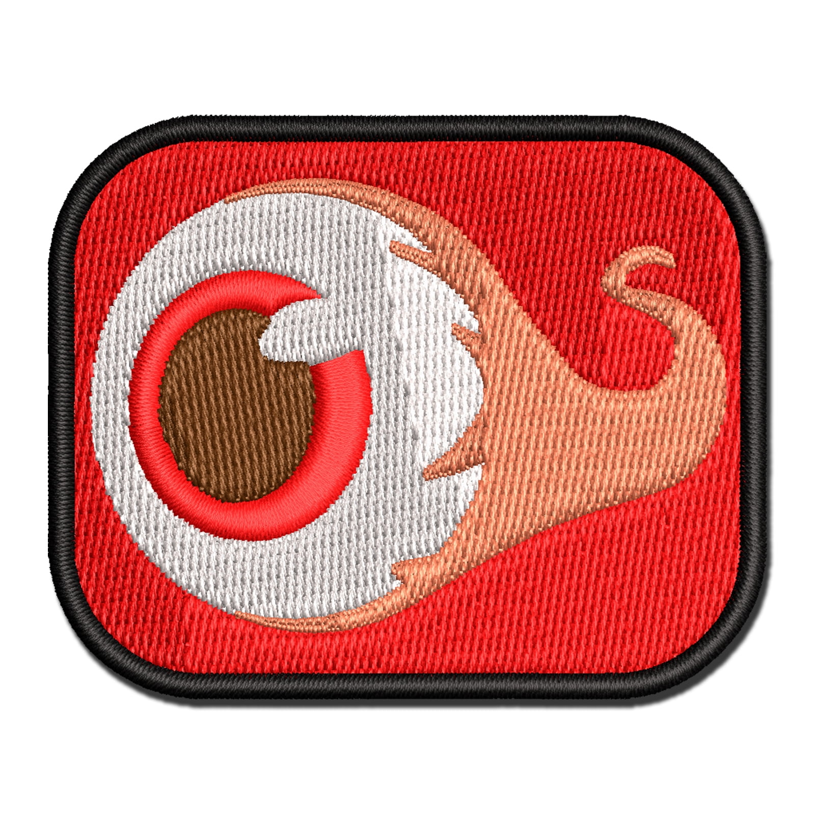 Creepy Eyeball Spooky Applique Multi-Color Embroidered Hook & Loop Patch - 2.0 Inch Mini ...