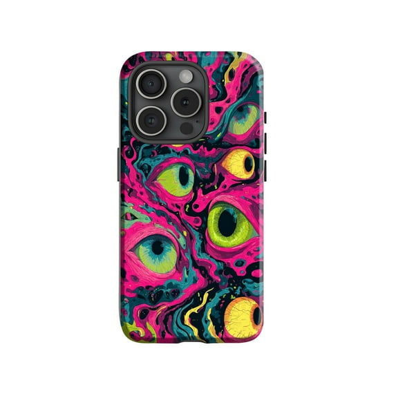 Creepy Eyes Horror Art Phone Case Surreal Weirdcore Graphic with iPhone ...