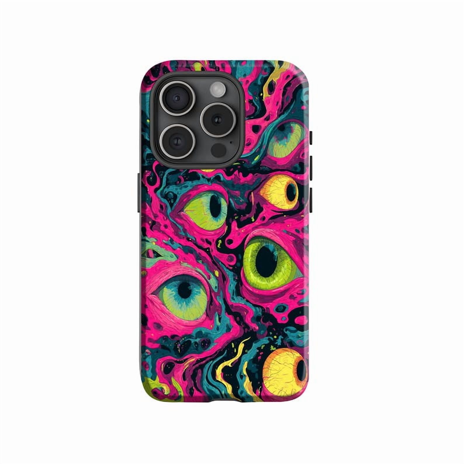 Creepy Eyes Horror Art Phone Case, surreal weirdcore graphic cover ...