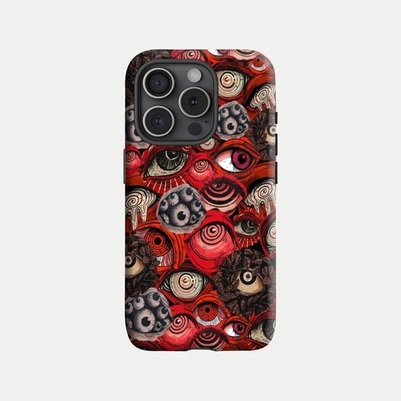 Creepy Eyes Horror Grunge Gothic Artistic Aesthetic Protective Phone ...