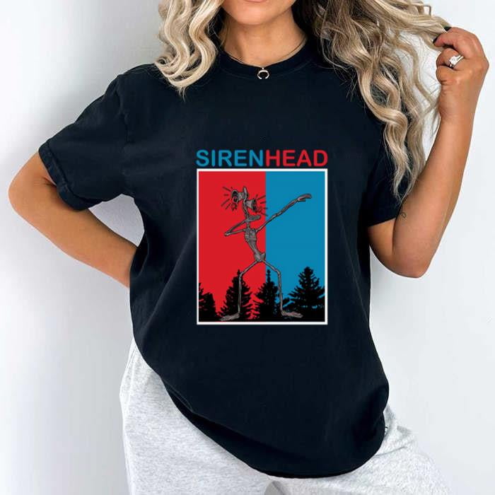 Creepy Forest Funny Dabbing Siren Head Gift Trend COMFORT COLOR T-SHIRT ...