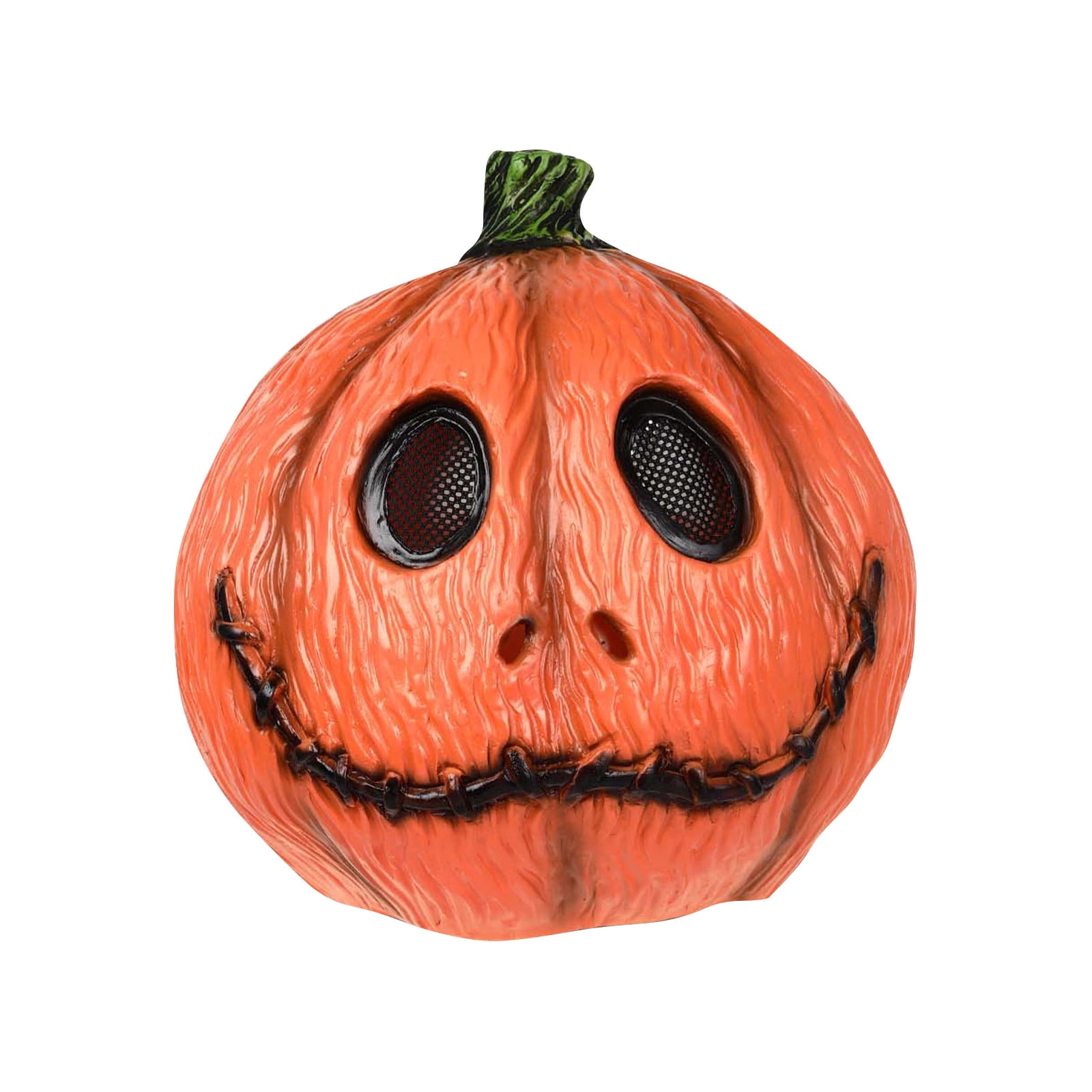 Creepy Funny Smiling Pumpkin Latex Headgear - Halloween Costume ...