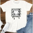 Creepy Ghost Retro Dripping Letters Funny Halloween Themed Art Unisex T ...