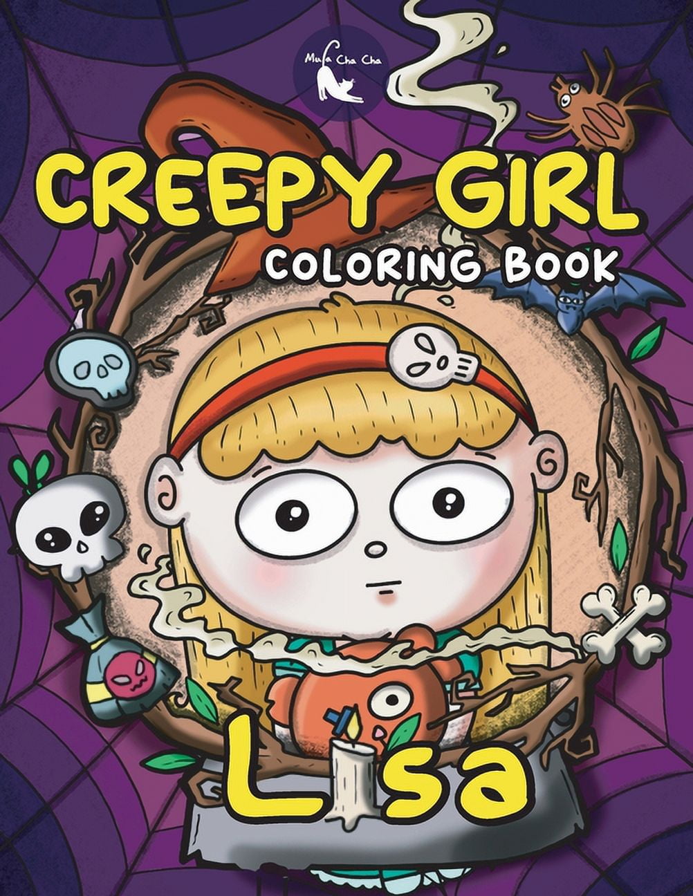 Creepy Girl Lisa Coloring Book: A Coloring Book that features Kawaii ...