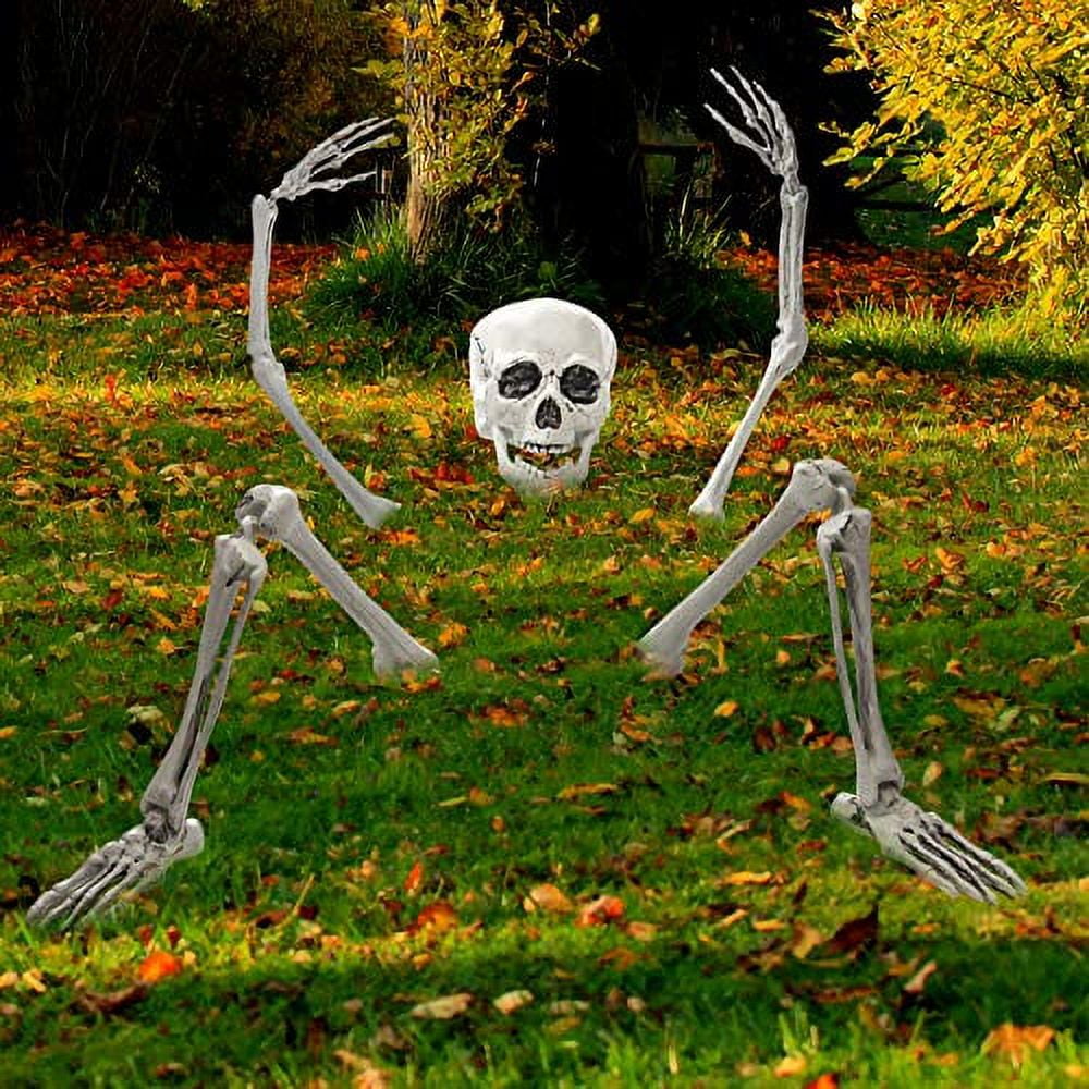 Creepy Graveyard Halloween Décor- Ground Breaker Skeleton for Halloween ...