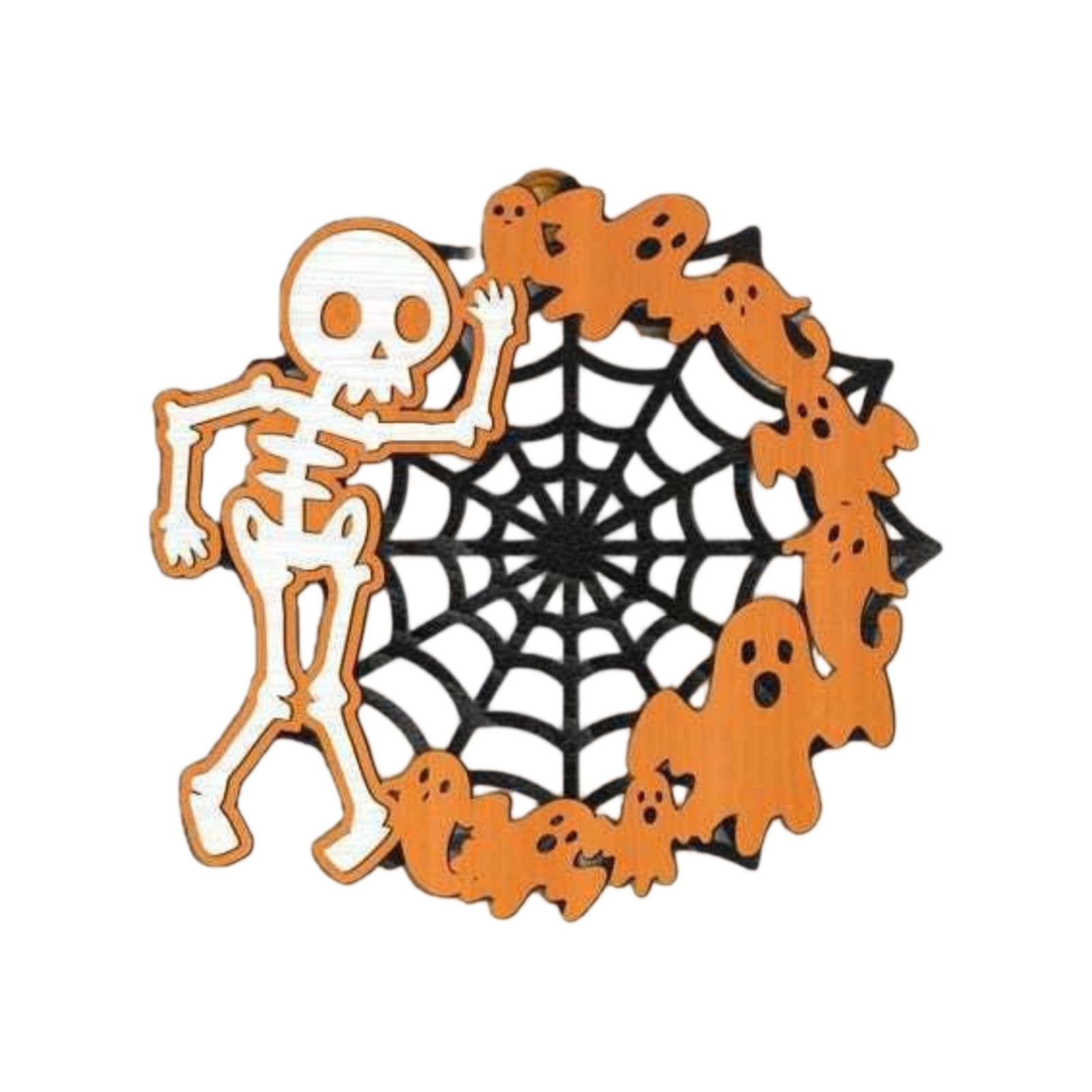 Creepy Halloween Door Hanger Decorations - 5 Spooky Wooden Hanging ...