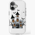 Creepy Halloween Mansion Haunted by Mystery Funny Ghost Horror Art ...