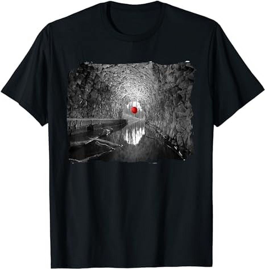 Creepy Halloween Red Balloon Floats in the Sewer T-Shirt - Walmart.com