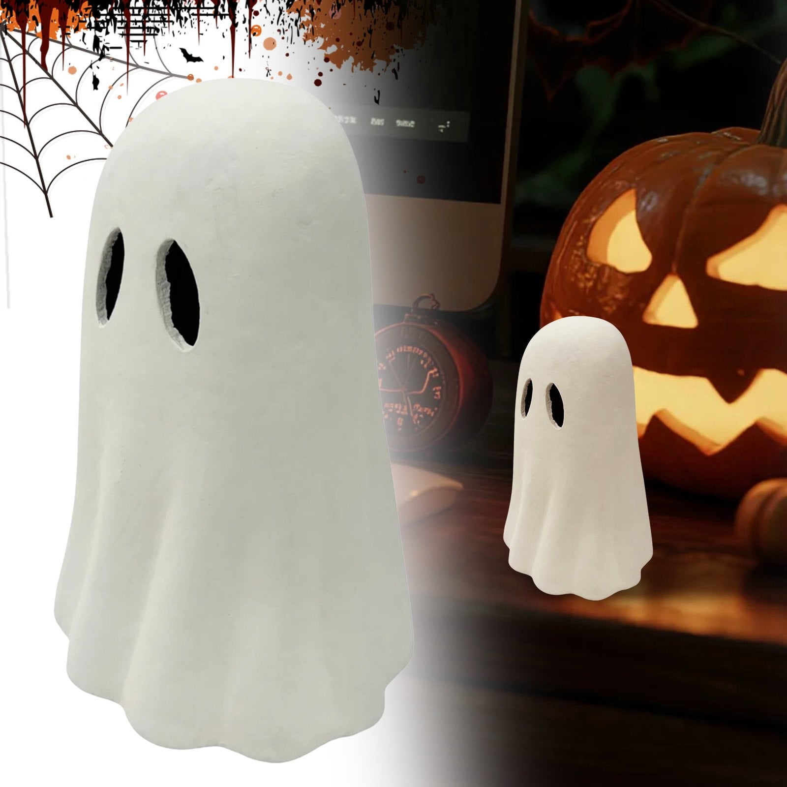 Creepy Halloween Resin Statue - Haunted House Style Table Decor for ...