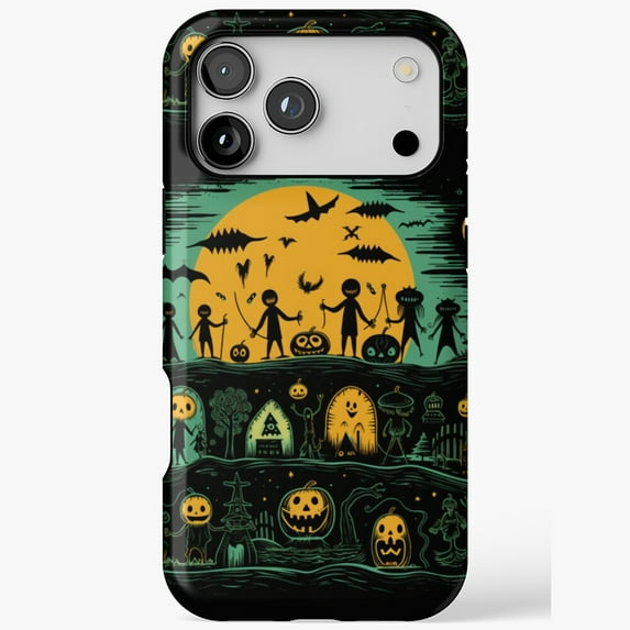 Creepy Halloween with Ghosts Black Cats and Witches Case for iPhone 11 ...