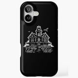 Creepy Haunted House Halloween Design Funny Ghost Horror October iPhone ...