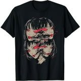Creepy Horror Anime Manga Girl | Japan Japanese HarJAuku T-ShirtShort ...