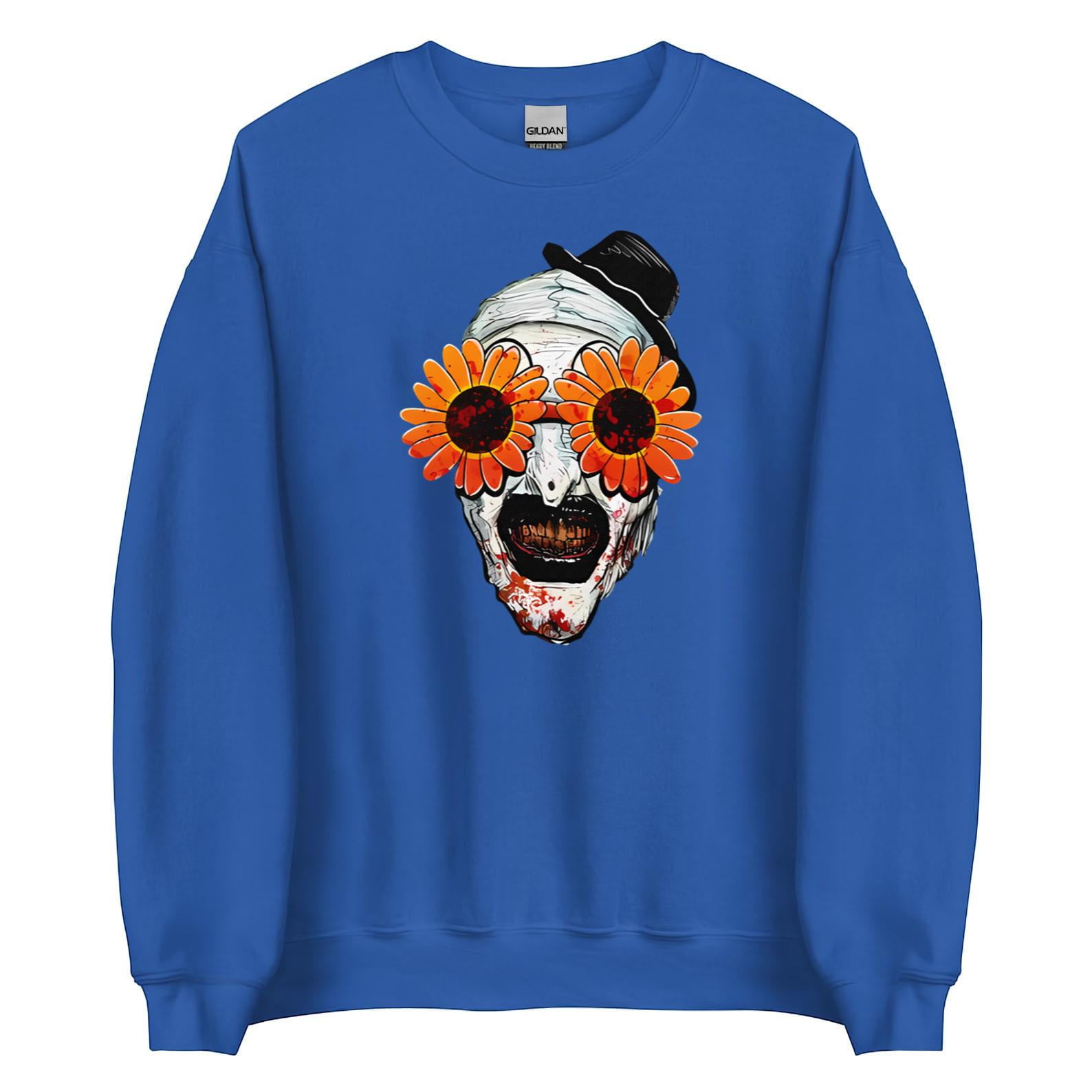 Creepy Horror Sunflower Mask Shirt, Slasher Movie-Inspired Graphic Tee ...