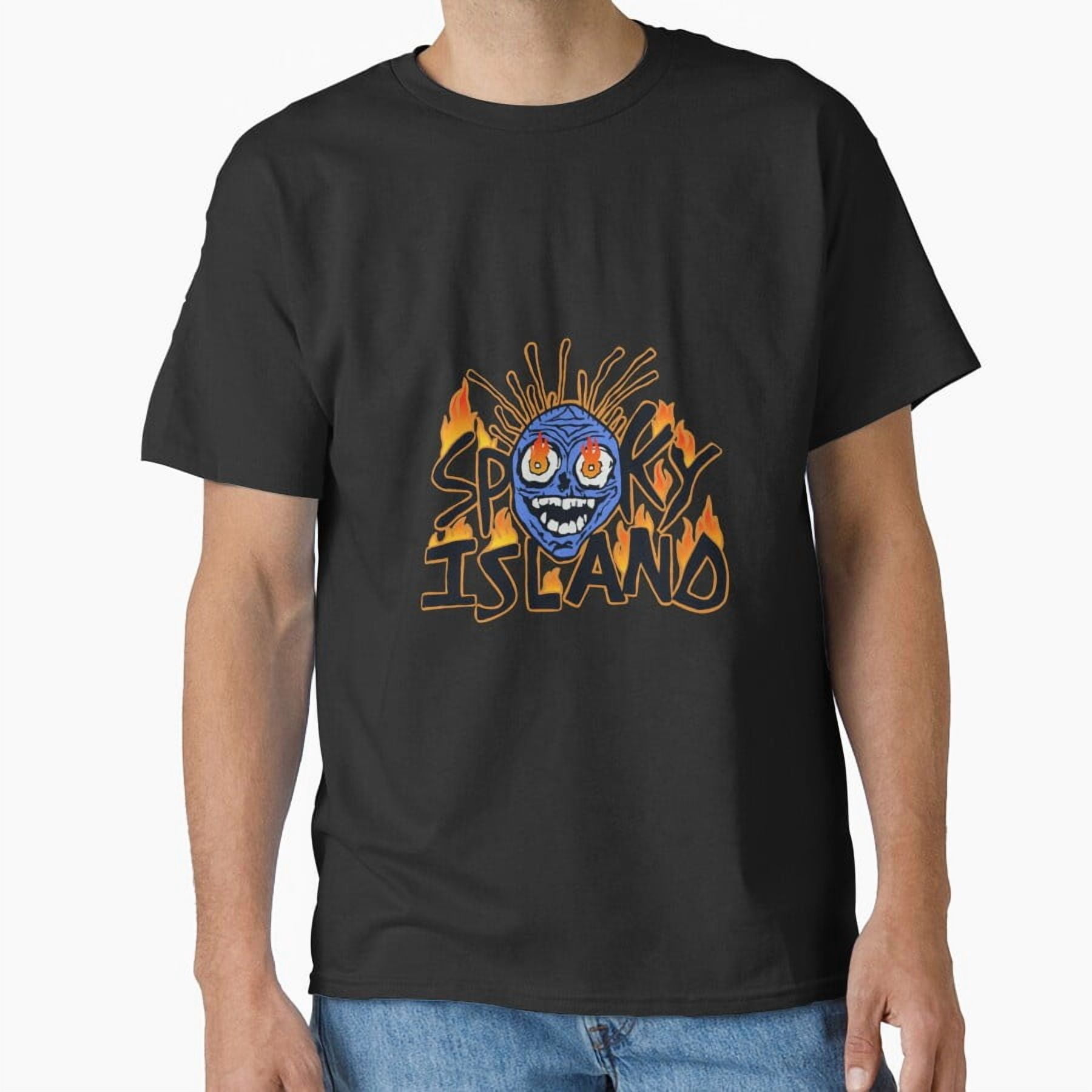 Creepy Island Retro Horror Tiki Vibe Aesthetic Graphic H18839 T-Shirt ...