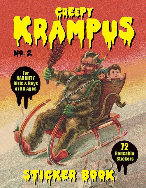 Creepy Krampus Sticker Book No.2: 72 Reusable Stickers for Naughty ...