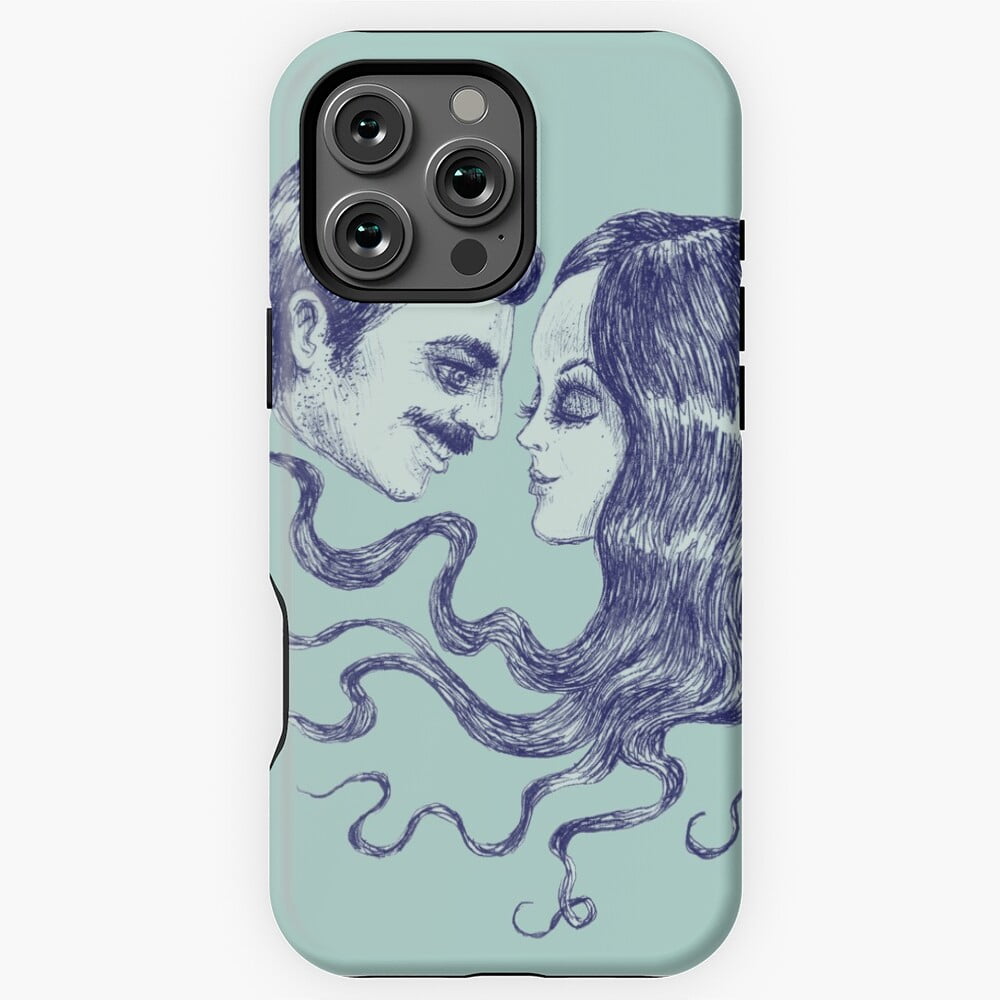 Creepy Love Spooky Romance Art Phone Case for iPhone 16 15 14 13 12 11 Pro Max M5901147 ...