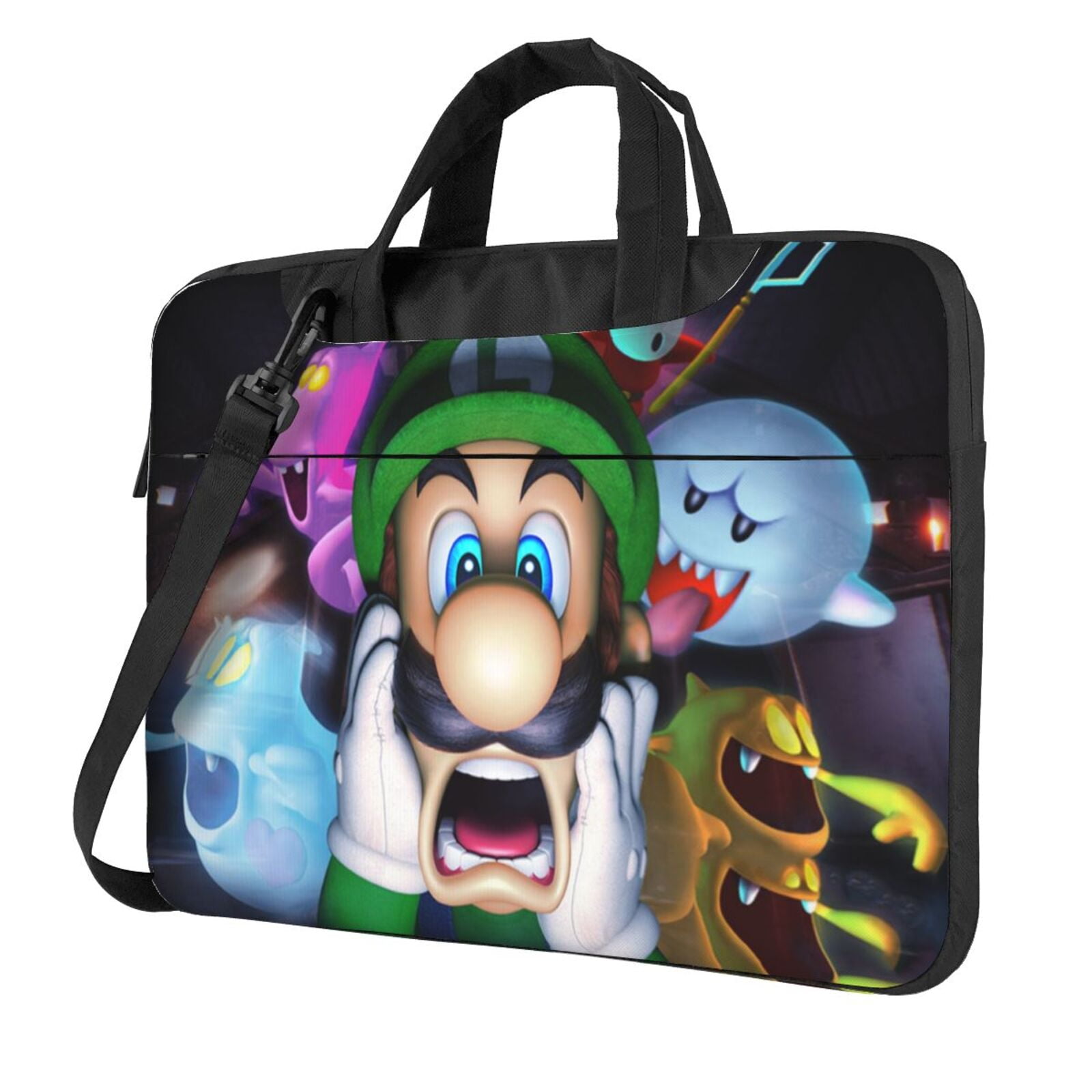 Creepy Luigi's Mansion Laptop Bag Portable Shoulder Laptop Case Sleeve ...