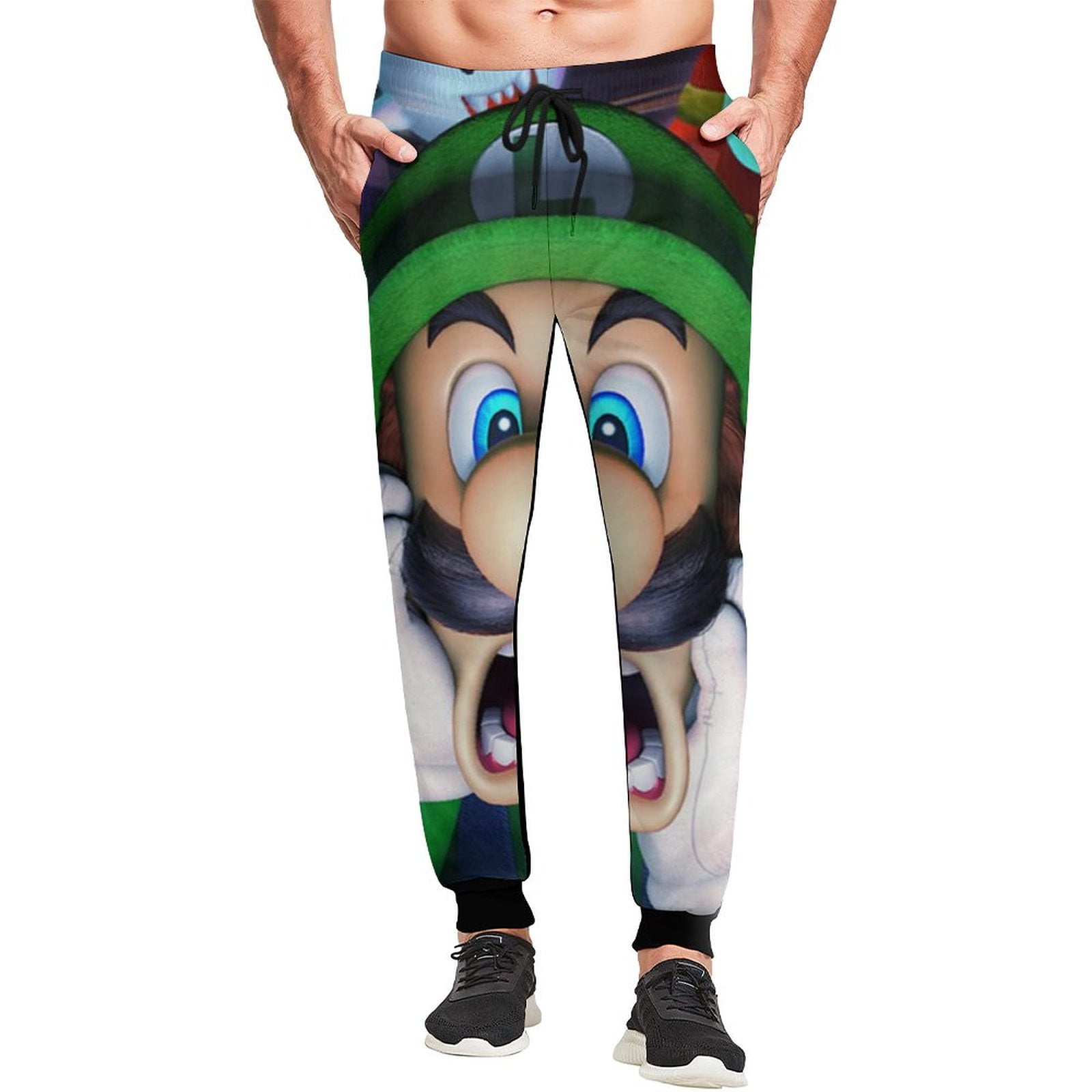 Creepy Luigi's Mansion Mens Sweatpants Joggers Pants Trousers 3D ...
