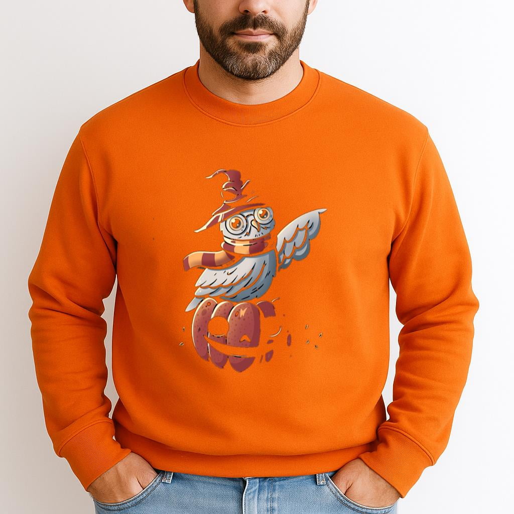 Creepy Magic Cute Pumpkin Owl, Funny Halloween Graphic, Bird - Eco ...