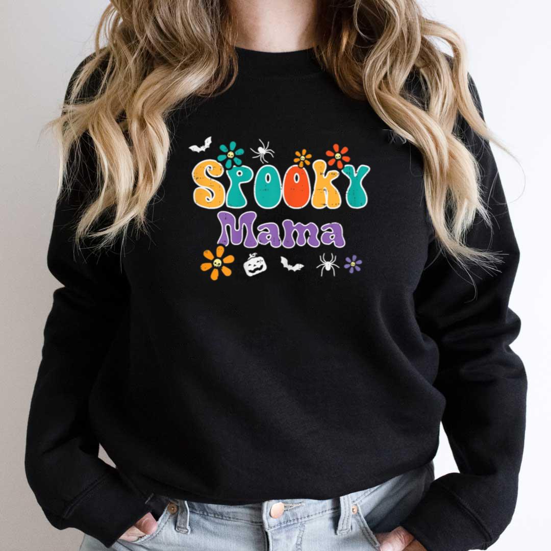 Creepy Mama Retro Vintage Groovy, Funny Matching Halloween Family ...