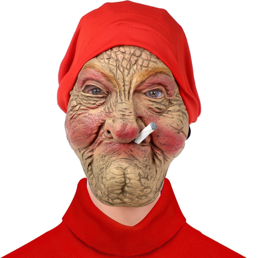 Creepy Old Man Mask, Realistic Latex Human Wrinkle Face Mask, Novelty ...