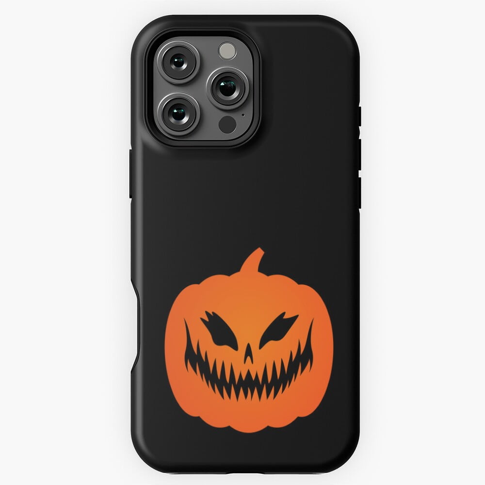Creepy Pumpkin Face Costume Phone Case for iPhone 16 15 14 13 12 11 Pro ...