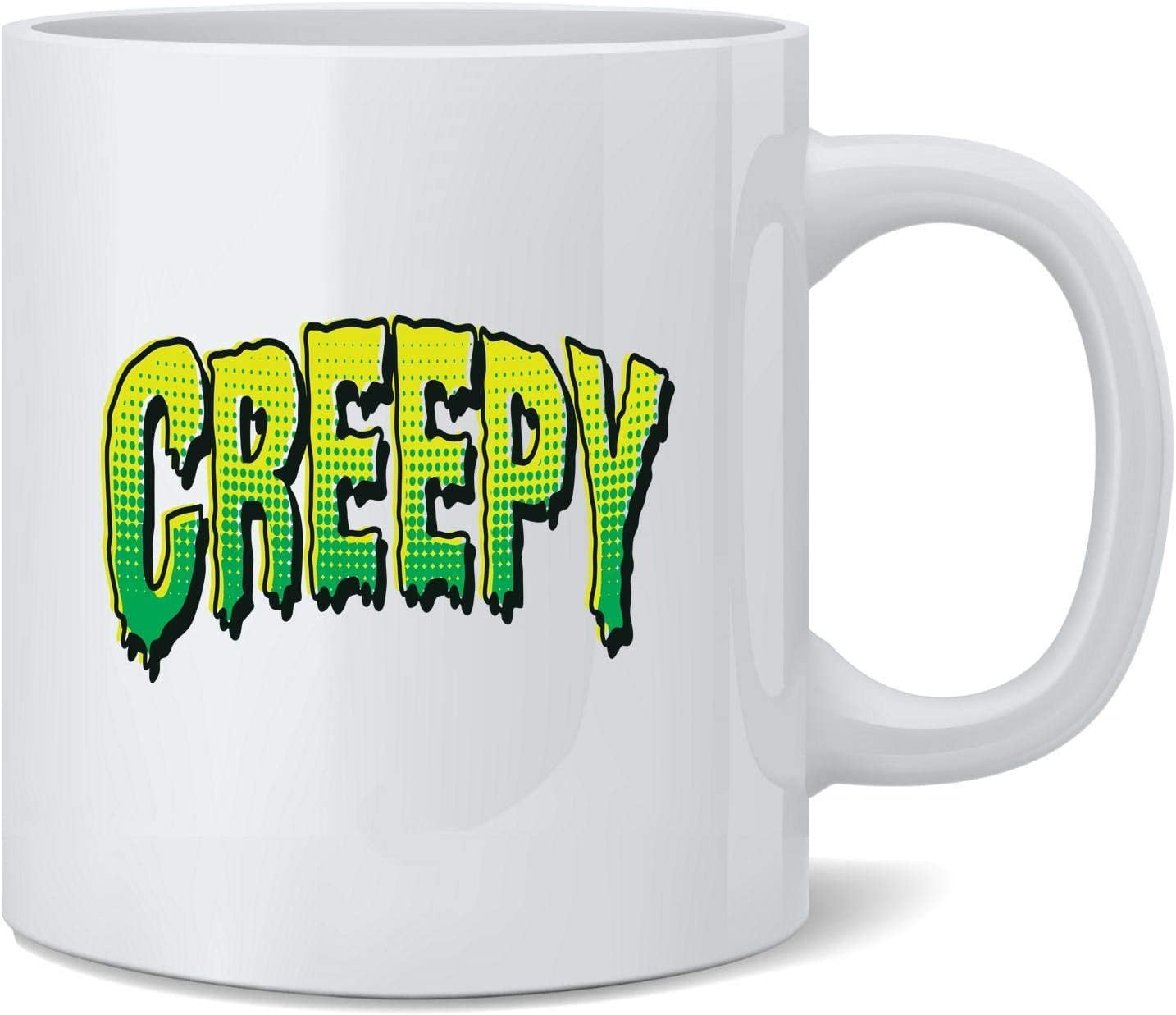 Creepy Retro Comic Text Halloween Costume Horror Ceramic Coffee Mug Tea ...