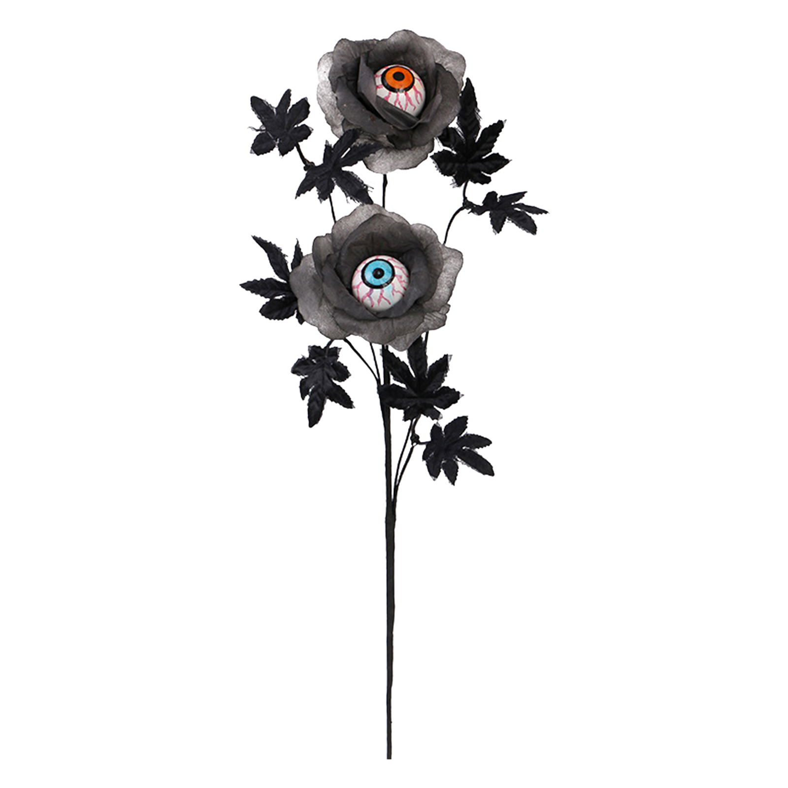Creepy Rose Flowers With Eyeball & Maple Leaf 19.7" Halloween ...