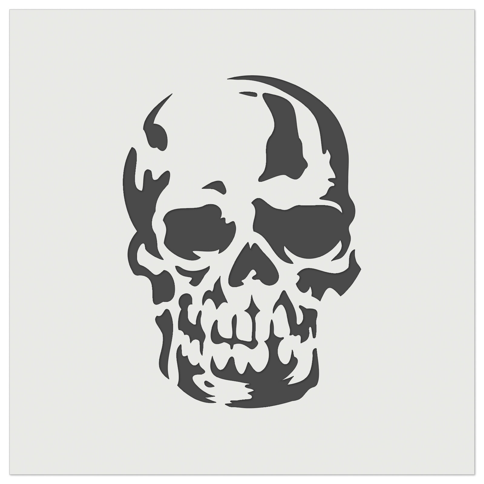 Creepy Shadowy Human Skull Bones DIY Cookie Wall Craft Stencil - 3.5 ...
