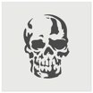 Skull and Crossbones Solid DIY Cookie Wall Craft Stencil - 3.5 Inch ...